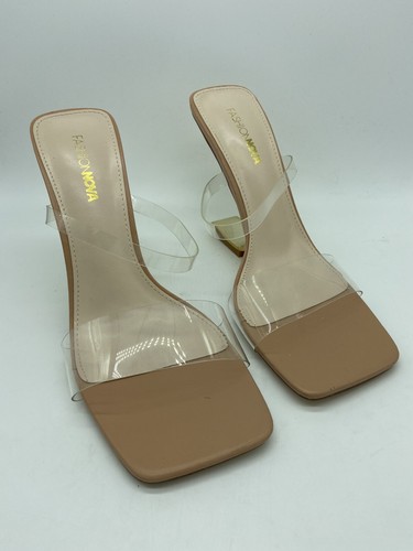 Fashion Nova "The Glass Slipper" Transparent Straps - Women's Size 9 ...