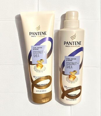 Pantene Pro-v Miracles Curl Define & Shine COCONUT + SHEA Shampoo ...
