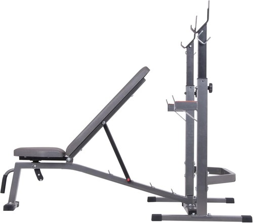Body Champ Olympic Weight Bench with Squat Rack Included, Two Piece Set ...