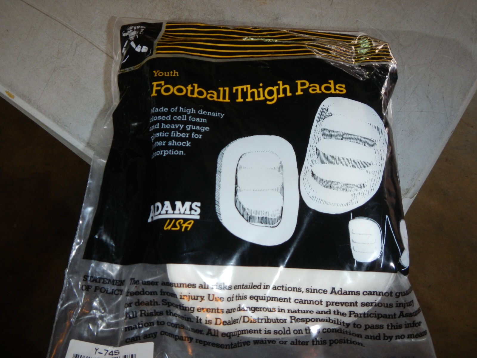 Adams Adult Football Thigh Pad Sets 2-pc Made in The USA TL900 for sale ...