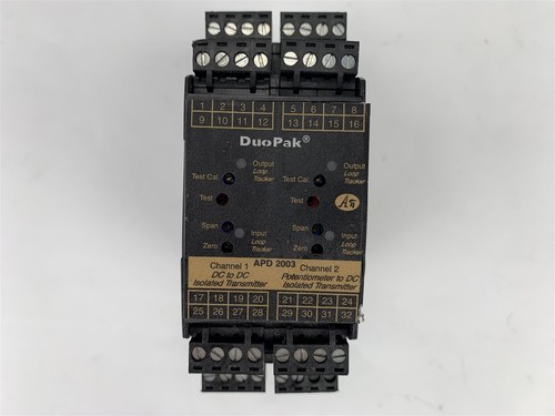 Absolute Process Instruments APD 2003 D DuoPak Two Channel Signal ...