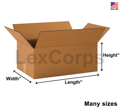 25 SHIPPING BOXES - Many Sizes Available - Choose L x W x H | eBay
