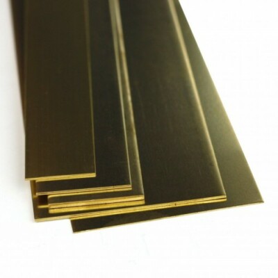 K&S Metals BRASS STRIP 12" lengths (305mm) Precision Metal Model Making ...