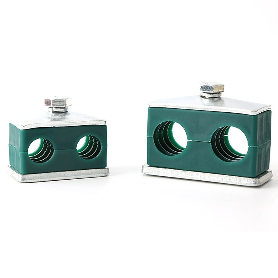 Hydraulic Twin Double Tube Pipe Clamp Clip 6mm to 42mm | eBay UK