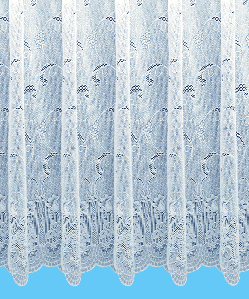 Floral Patterned Net Curtains - Free Postage - Sold By The Metre | eBay UK