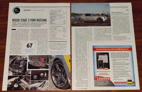 ROUSH STAGE 3 FORD MUSTANG MAGAZINE PRINT ARTICLE CAR AND DRIVER ...