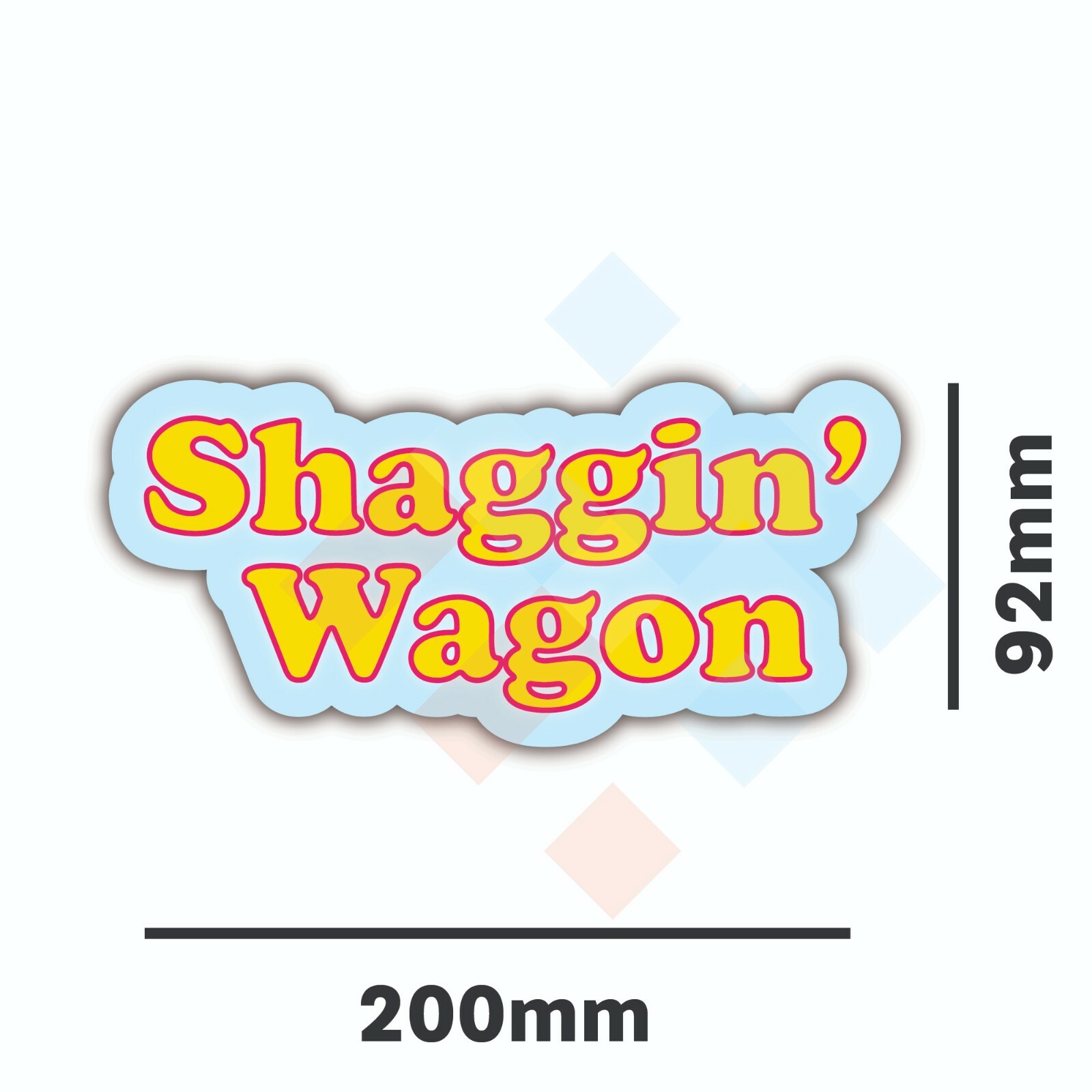 Shaggin Wagon Sticker Decal Funny Vinyl Car Bumper 4x4 sandman aussie ...