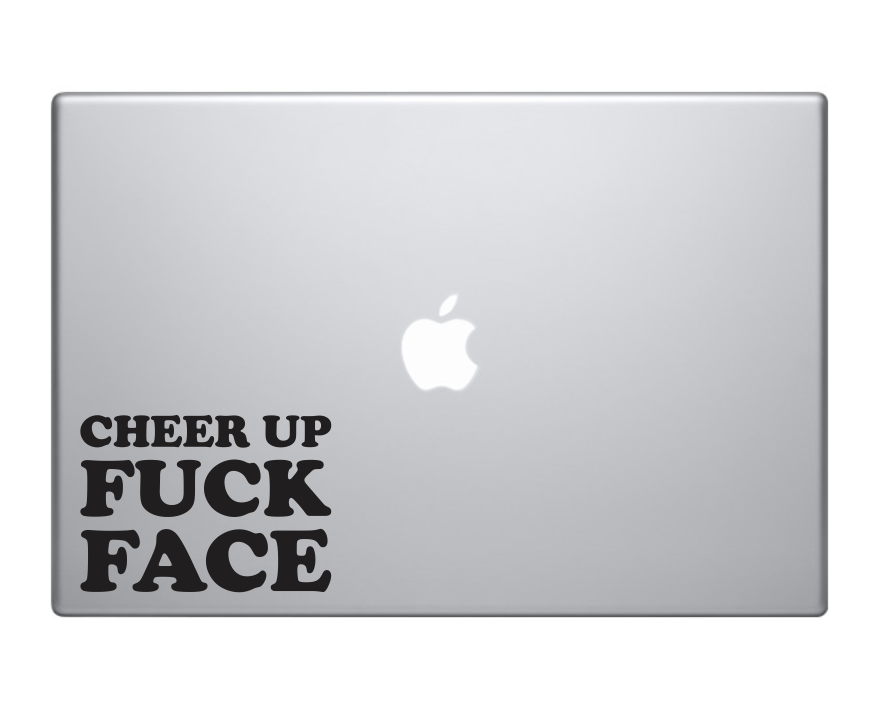 Cheer Up Funny Sticker Vinyl Decal Prank Joke Sticker Car Laptop ...