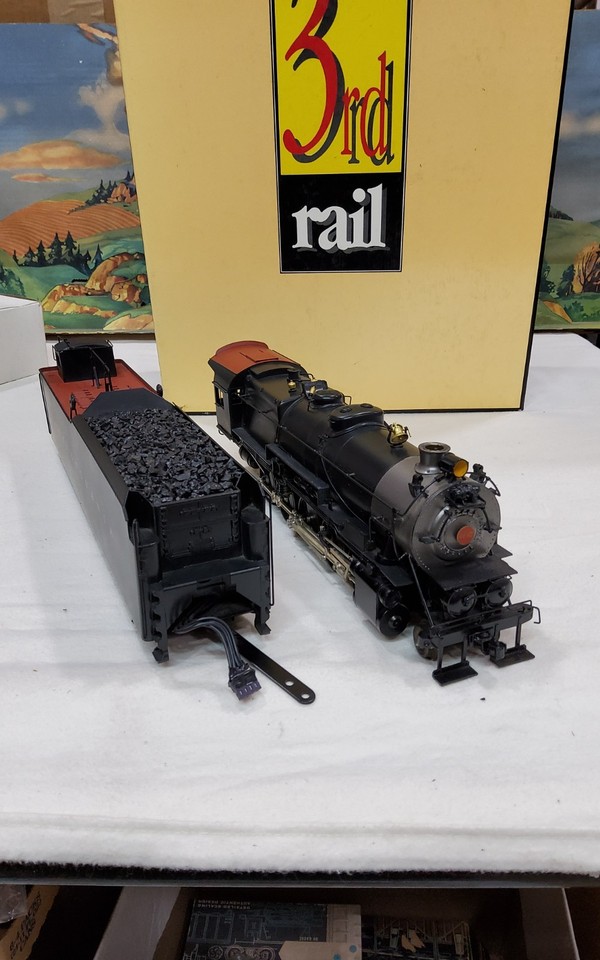 3RD RAIL O SUNSET MODELS BRASS PRR 2-10-0 I-1 LONG TENDER LOCOMOTIVE ...