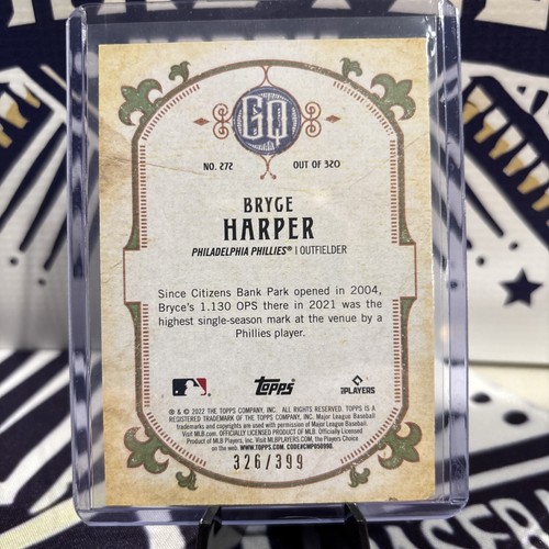 2022 Topps Gypsy Queen - Burnt Umber #272 Bryce Harper /399 | eBay