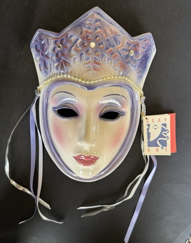 CLAY ART MASKS Vintage San Francisco Ceramic Wall Hanging Mask - WINTER ...
