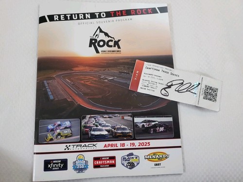 Rockingham Speedway Nascar Returns 2025 PROGRAM & Ticket SIGNED BY ...