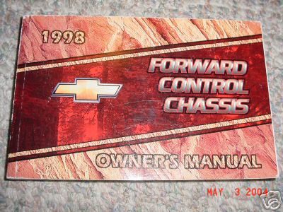 1998 Chevrolet Forward Control Chassis Owners Manual | eBay