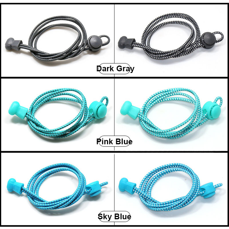 Reflective No Tie Elastic Lock Lace Lock Shoe Laces Shoelaces Runner ...