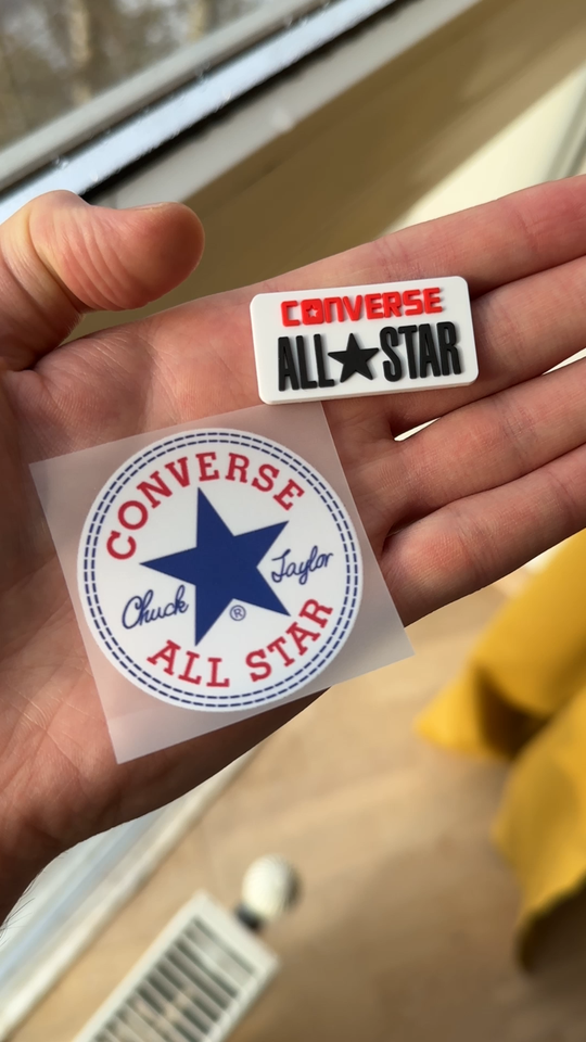 Converse All Star Iron On Transfer or Rubber Badge | eBay