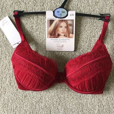 RRP £26 M&S Size 30DD Rosie Plunge Bra Delicate Pleats French Designed ...