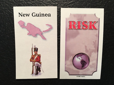 Risk 1998 NEW GUINEA TERRITORY CARD Game Replacement Piece / Part ...