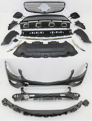 2014 - 19 MB GLC 300 43 AMG X253 front bumper cover grille valance set ...