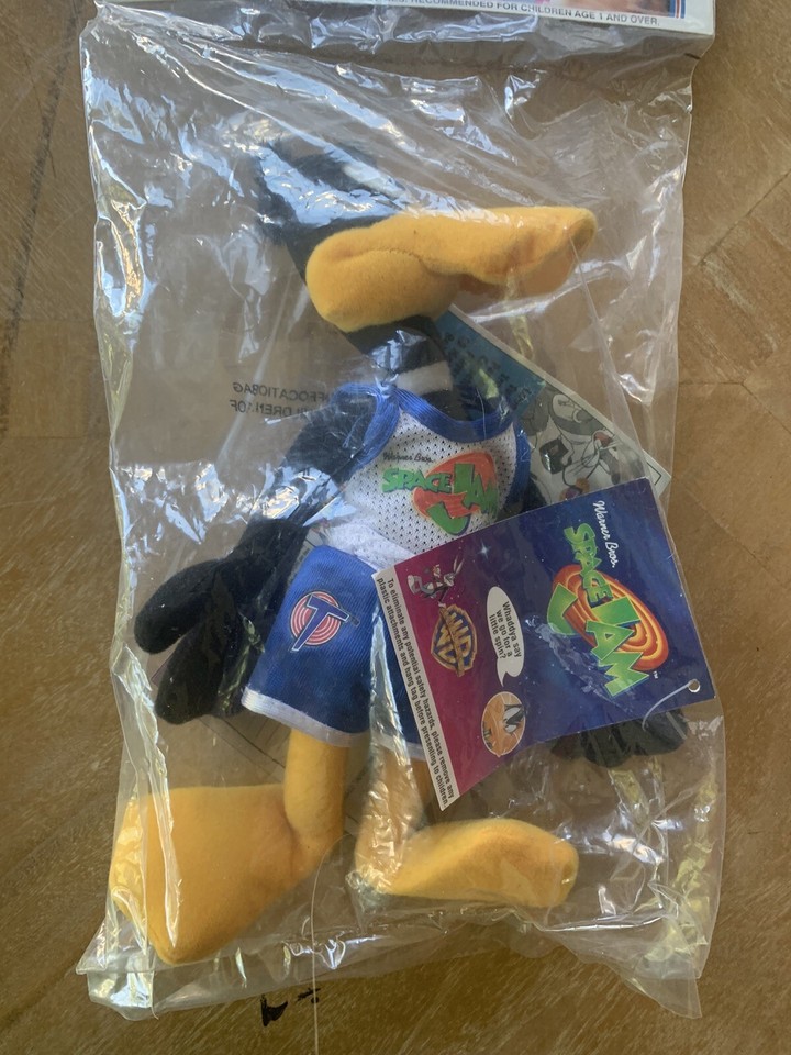 Michael Jordan Space Jam Daffy Duck Plush McDonalds Factory Sealed ...
