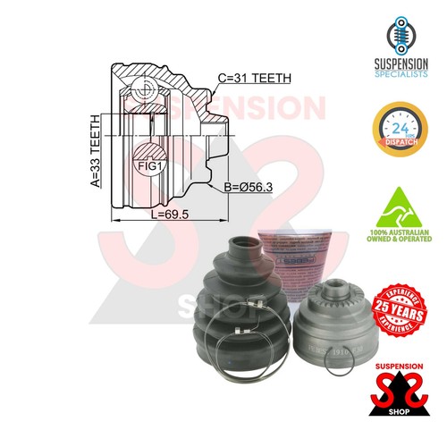 Wheel Side Cv Joint Kit, Drive Shaft Suit BMW X1 xDrive 20 d X1 (E84 ...