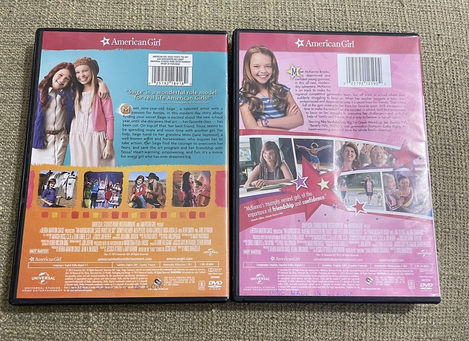 Lot Of 2 American Girl DVDs McKenna/Saige | eBay