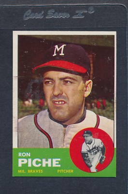 1963 Topps #179 Ron Piche Braves EX *3068 | eBay