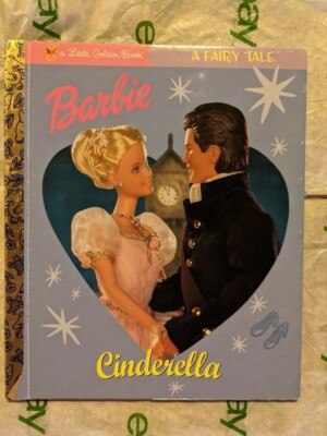 LITTLE GOLDEN BOOK BARBIE CINDERELLA A FAIRY TALE 2002 First Edition ...
