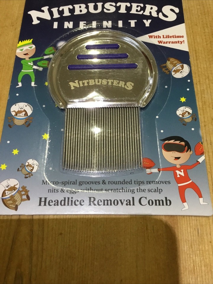 Nitbusters Infinity Stainless Steel Metal Headlice Nit Removal Comb ...