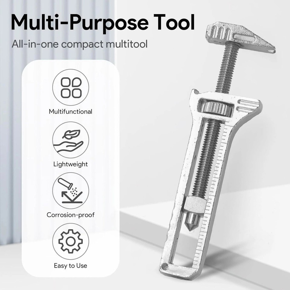 3PCS Alloy Multi-Tool Set Adjustable Wrench with Caliper and Spanner ...