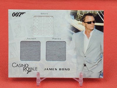 ⭐2008 Rittenhouse CASINO ROYALE Daniel Craig JAMES BOND TRIPLE Relic ...