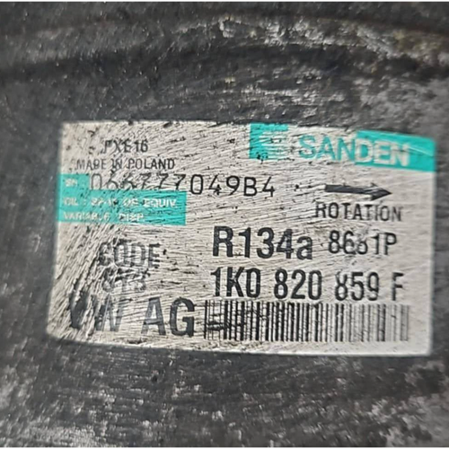 Volkswagen PASSAT B6 2010 air con AC compressor pump R134A8681P ...