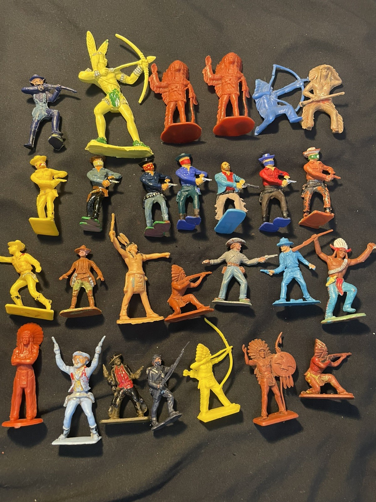 Job Lot of Vintage Plastic 1:32 Cowboy and Wild West toy soldiers | eBay UK