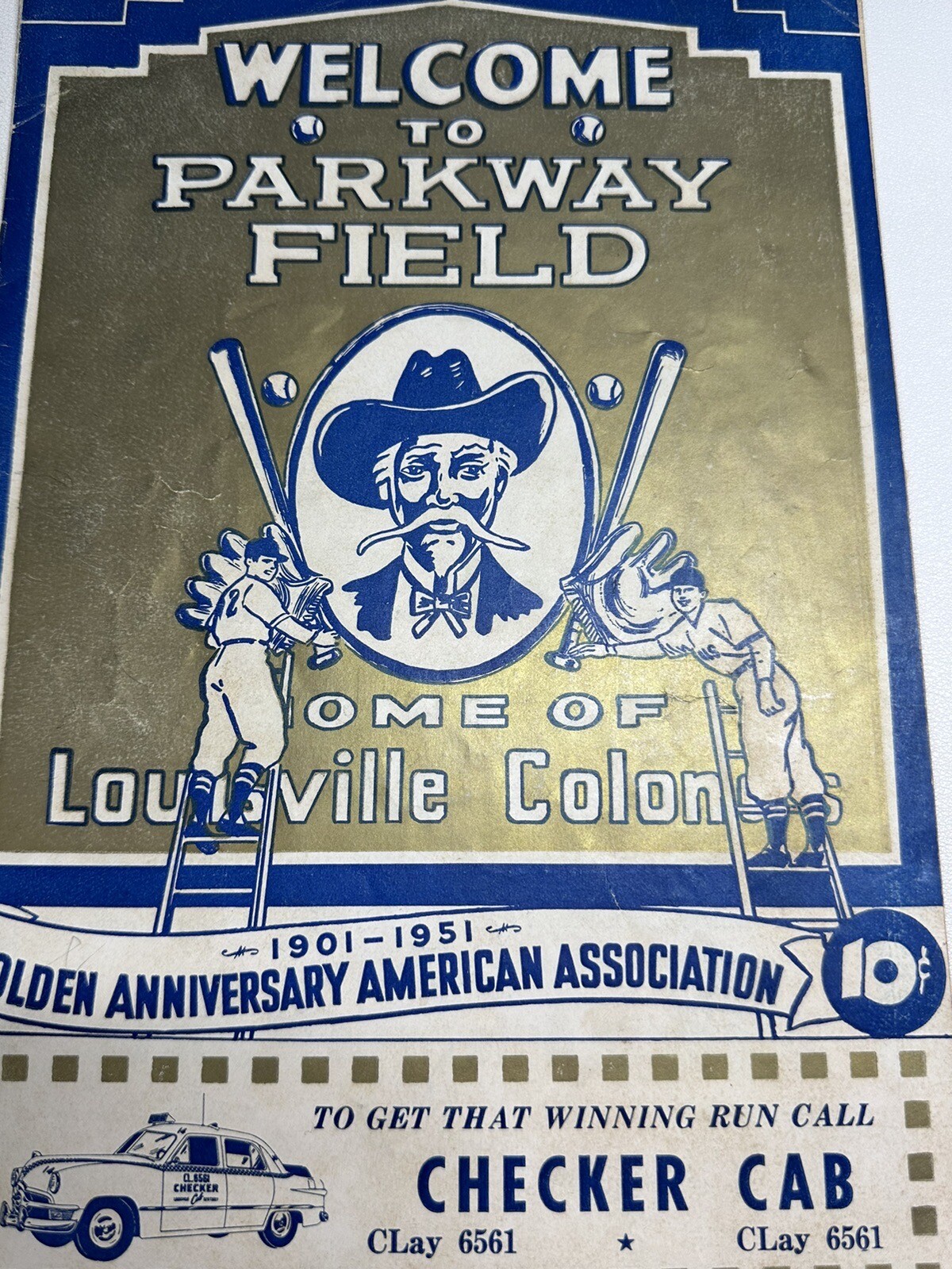 Vintage 1951 Louisville Colonels Baseball Program w/ Team Autographs | eBay