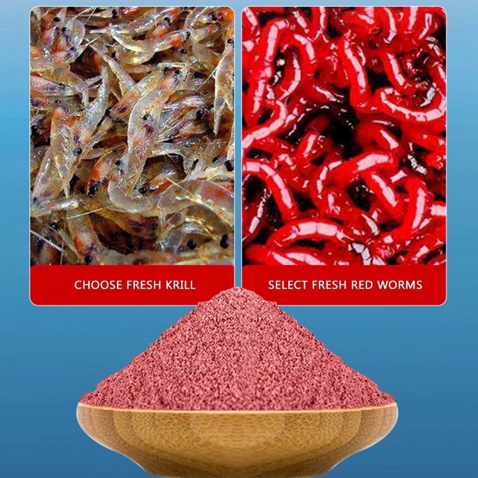 Red Worm Fishing Bloodworm Powder Fishing Attractant Red Worm Powder | eBay