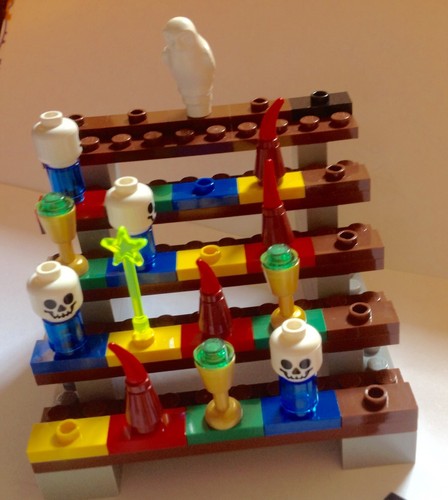 Lego 3836 Magikus Building Unique Wizard Owl Bat Cauldron Wands Dice ...