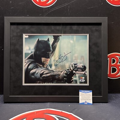 Ben Affleck Signed Framed 11x14 Batman Photo Beckett BAS Witnessed ...