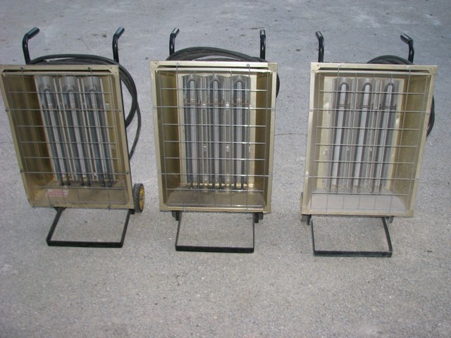 Fostoria Sun-mite Infrared Electric Portable Heaters 240 Volt 3 Phase ...
