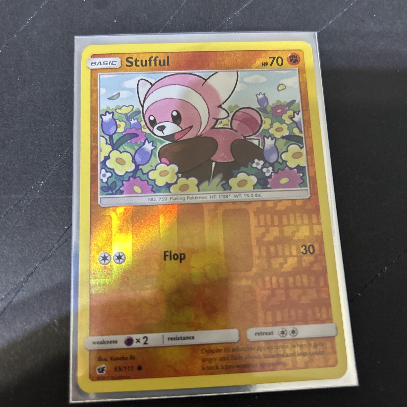 Pokemon Card Crimson Invasion Stufful 55/111 Reverse Holo Common - NM ...