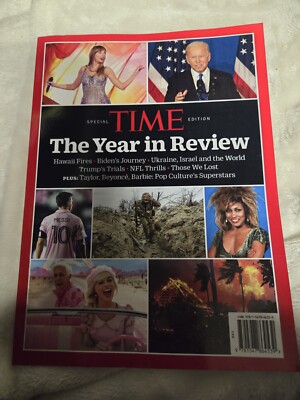 TIME THE YEAR IN REVIEW MAGAZINE - SPECIAL EDITION 2023 Trump , Taylor ...