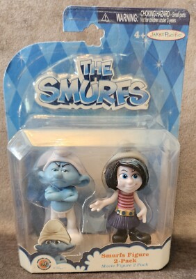 The Smurfs 2 Movie Grumpy & Vexy Figure 2-Pack 3" Jakks Pacific 2013 ...