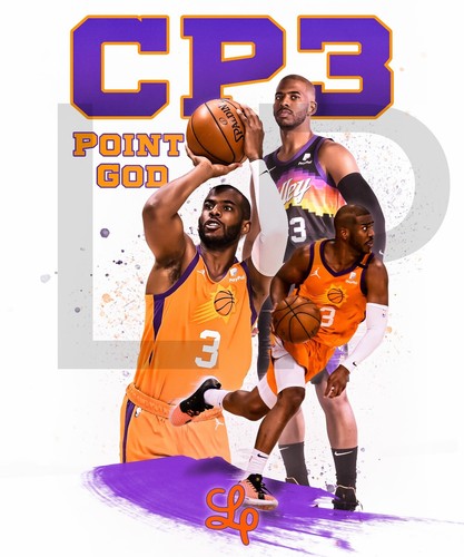 Chris Paul Point God Poster LP Legendary Playaz wall art Phx Suns new ...