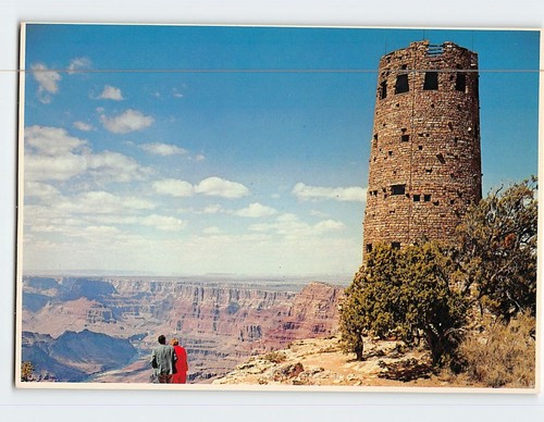 Postcard The Watchtower At Desert View Grand Canyon National Park ...