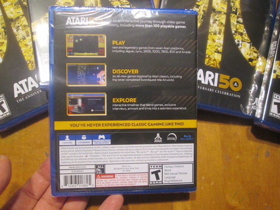 ATARI 50 THE ANNIVERSARY CELEBRATION PS4 PLAYSTATION 4 US EDITION NEW ...