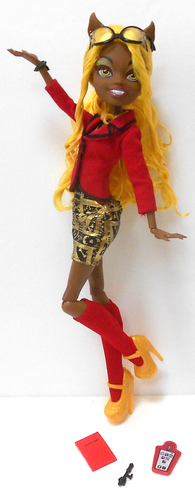 MONSTER HIGH CLAWDIA WOLF DOLL + ACCESSORIES "Frights Camera Action ...