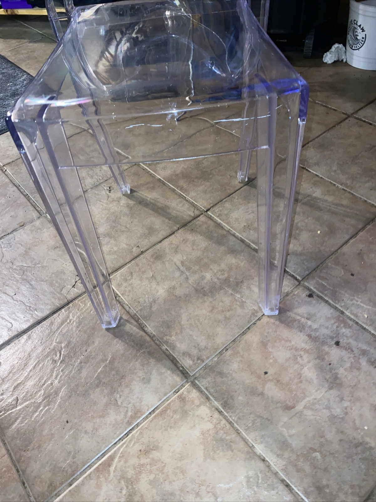 Clear Transparent Banquet Ghost Chair, Armless Stacking Accent with ...