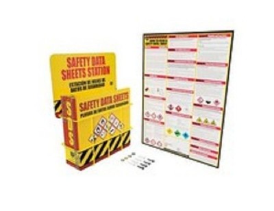 SDS Display Rack -Set with 3 Inch Heavy Duty Ring Binder, Wire Rack ...