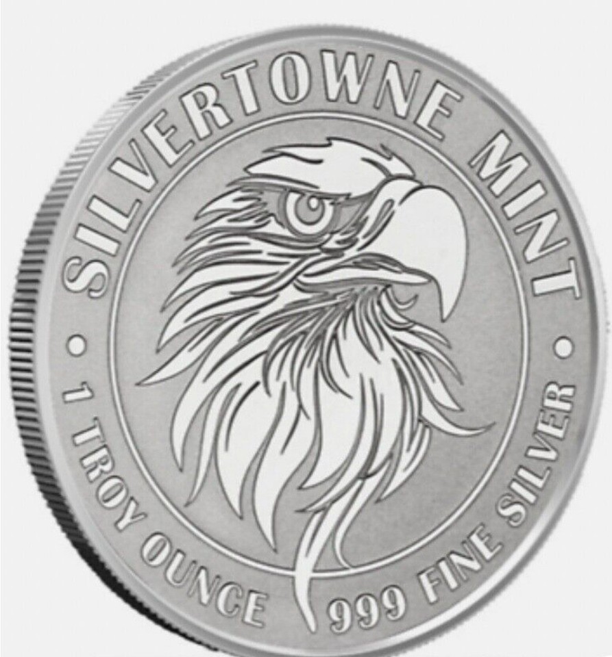 Mighty Eagle 1 oz .999 fine silver coin STM in capsule | eBay