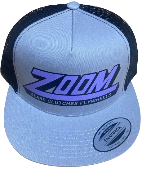 ZOOM CLUTCHES & FLYWHEELS GRAY/BLACK TRUCKER HAT SPEED EQUIPMENT DRAG ...