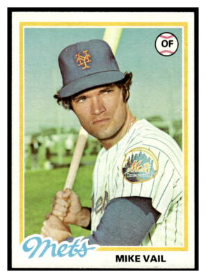 1978 Topps 69 Mike Vail New York Mets | eBay