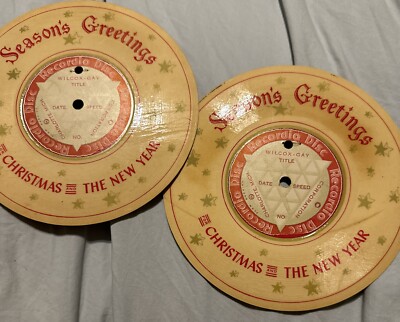 Wilcox Gay Recordio Disc - Lot Of 2 - Season’s Greetings - 1949. | eBay
